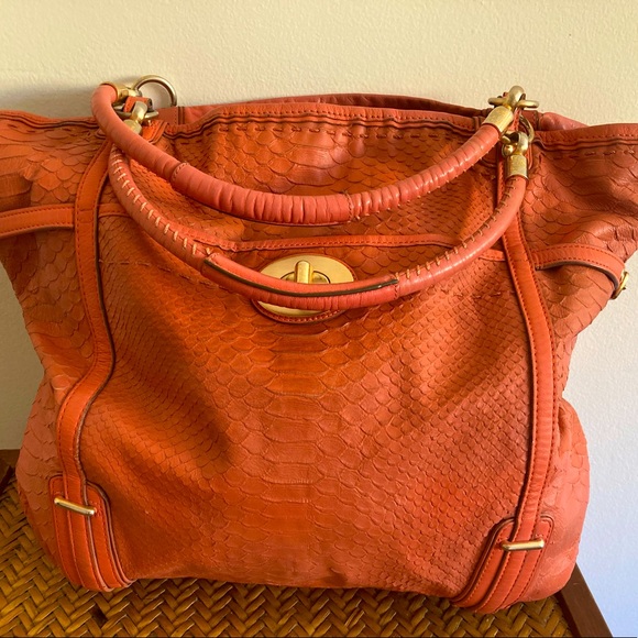 Coach | Bags | Coach Audrey 21 Flagship Embossed Python Exotic Andie ...